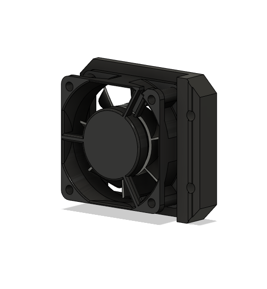 Sunon 60x60x20 Fan Holder 2020 Extrusion by Wissencat | Download free ...