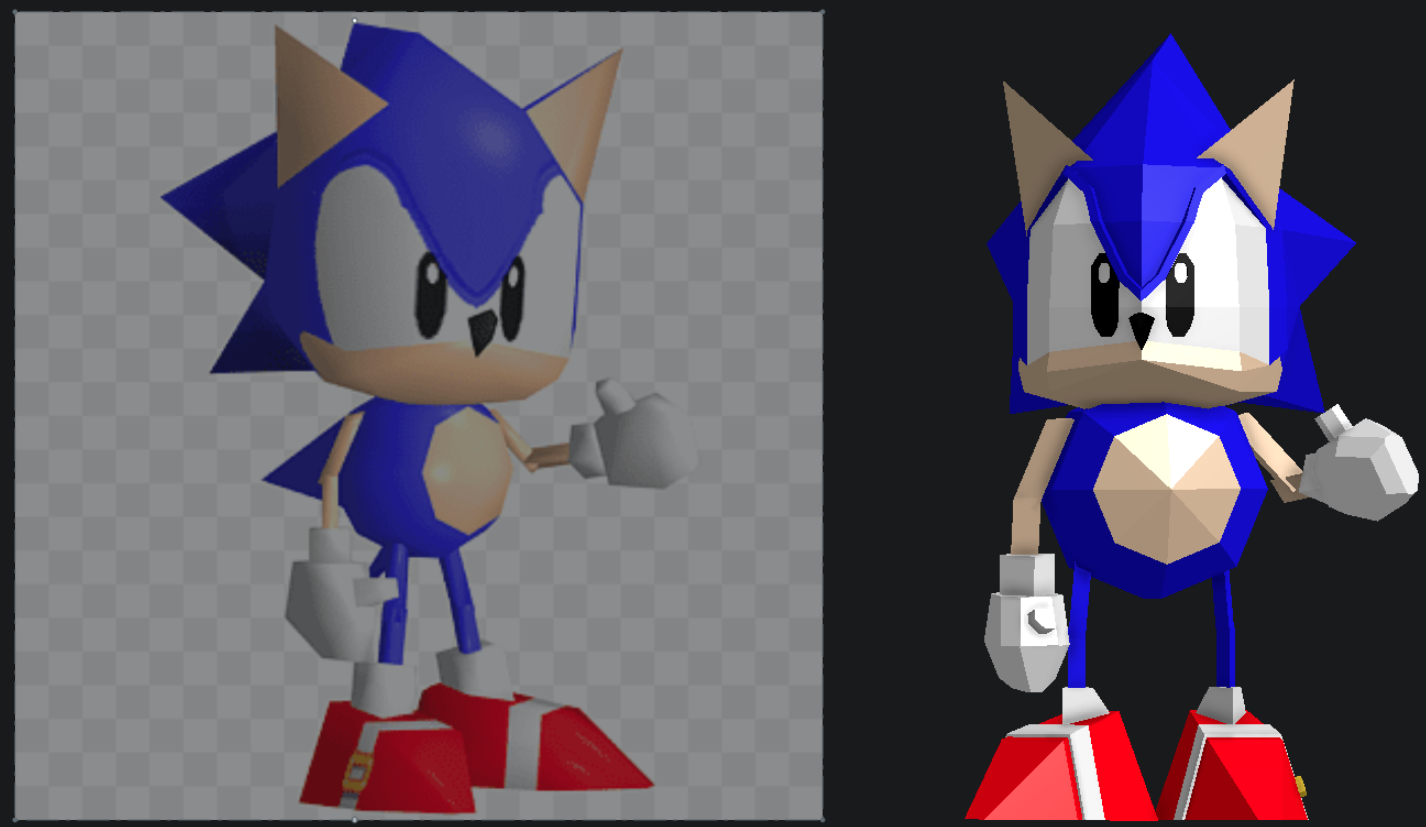 Sonic Poligonal (LowPoly Sonic) von AGY325 | Kostenloses STL-Modell ...
