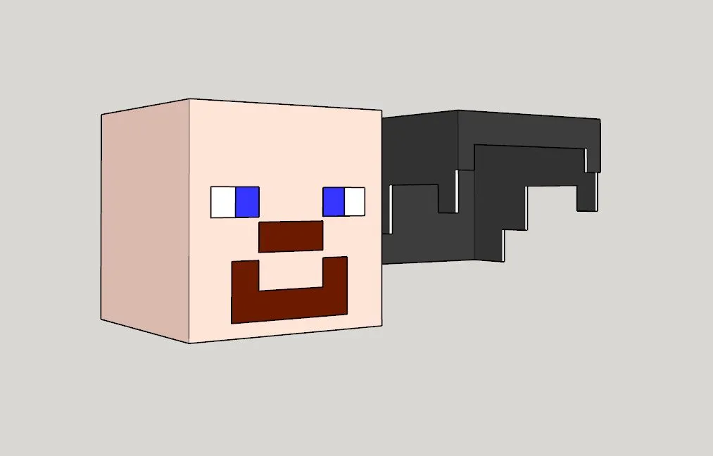 Steve Minecraft Skin Head