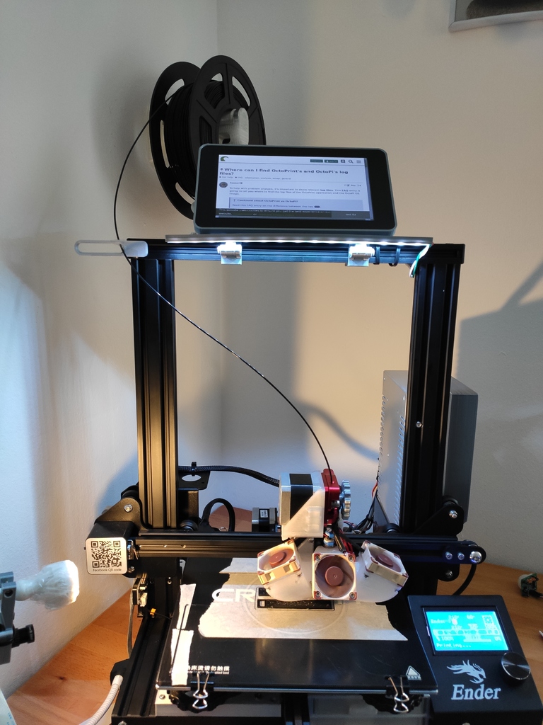 Ender 3 filament guide for direct drive by Laess3r | Download free STL ...