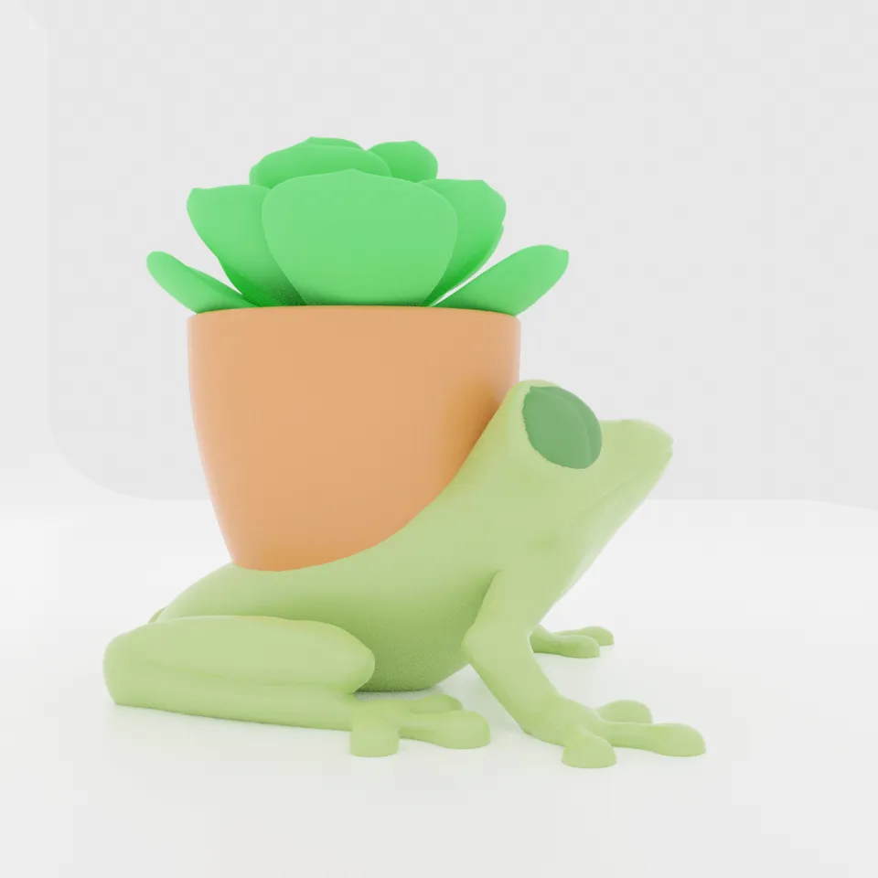 Frog Planter by ShoaibDesign | Download free STL model | Printables.com