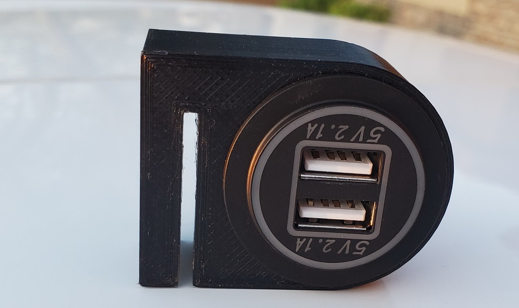 12V Power Socket Bracket by ZR | Download free STL model | Printables.com