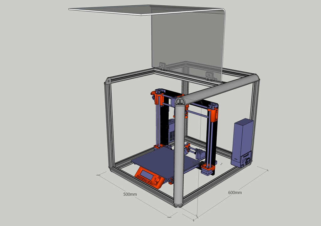 Prusa i3 MK2 Frame Enclosure by Dedalo | Download free STL model ...