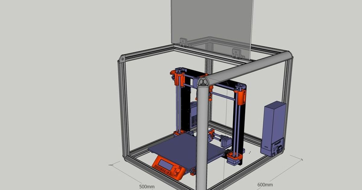 Prusa i3 MK2 Frame Enclosure by Dedalo | Download free STL model ...