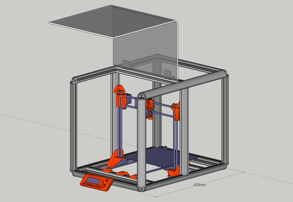 Prusa i3 MK2-CUBE (integrated enclosure) by Dedalo | Download free STL ...