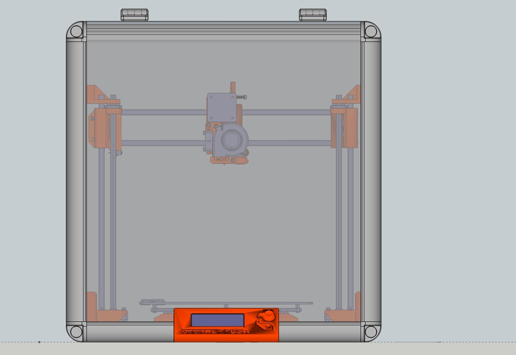 Prusa i3 MK2-CUBE (integrated enclosure) by Dedalo | Download free STL ...