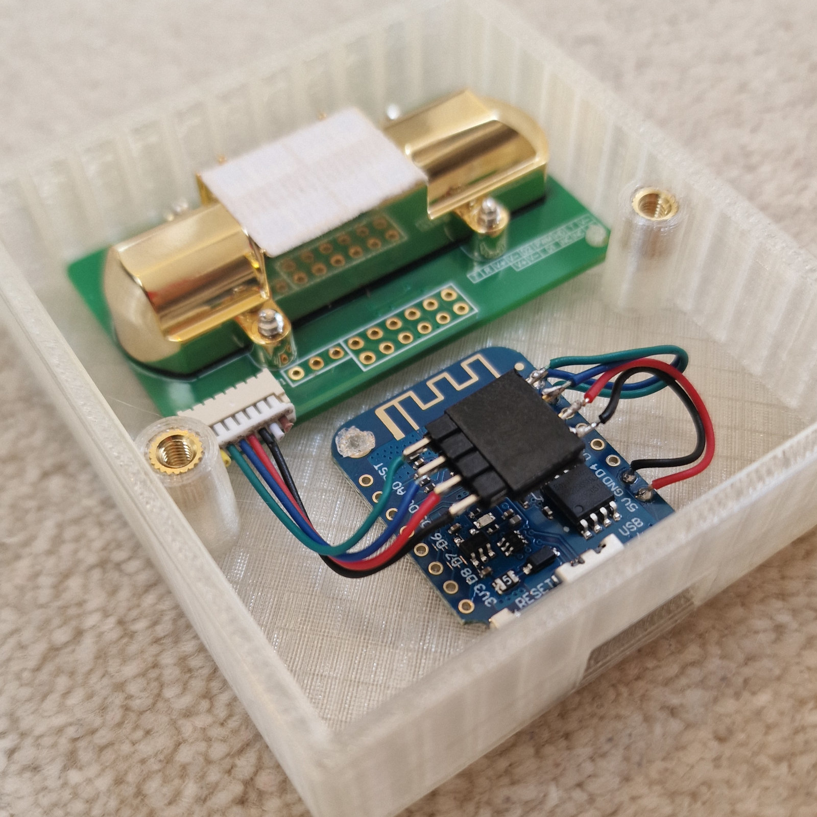 Case for ESP8266 and MH-Z14 CO2 Sensor by MarkoMck | Download free STL ...