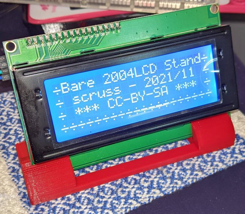 Bare 2004 LCD Stand by scruss | Download free STL model | Printables.com