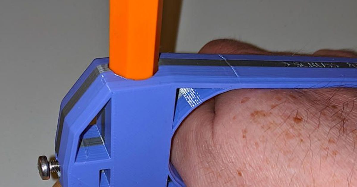 Customizable Palm Pen Holder by scruss | Download free STL model ...