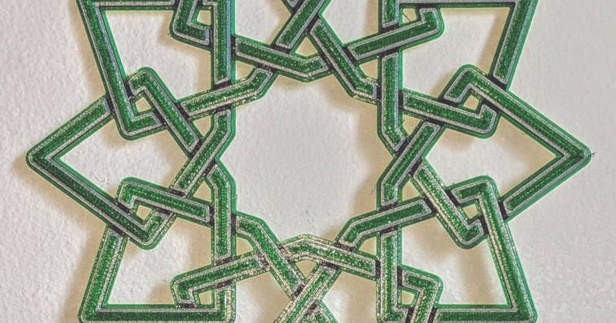 10-point Interlaced Star by scruss | Download free STL model ...