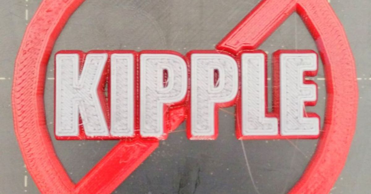 "No Kipple" sign by scruss | Download free STL model | Printables.com