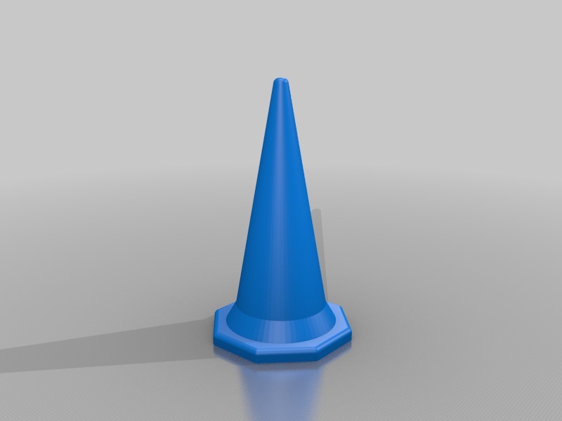 Full-sized UK Traffic Cone by scruss | Download free STL model ...