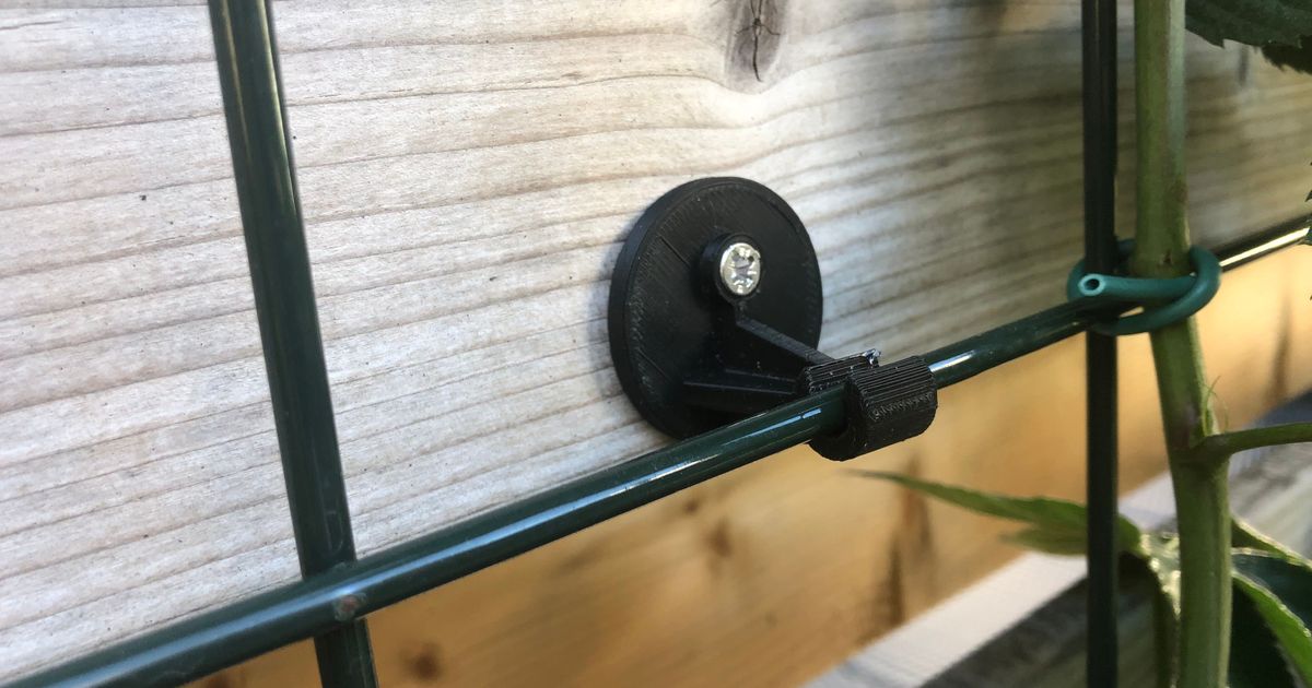 Trellis mounting clip by Niels_D | Download free STL model | Printables.com
