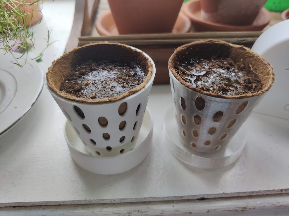 Mini Plant Pot Seed Starter by travis | Download free STL model ...