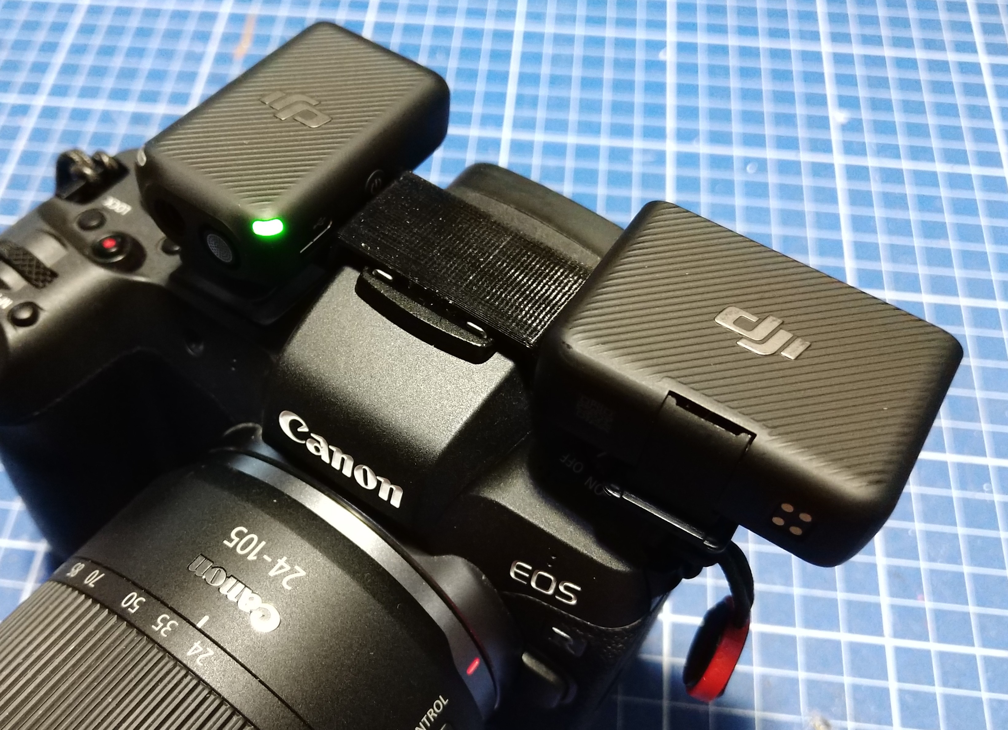 DJI Mic receiver and transmitter mount for Canon EOS R. von Xyphoid ...