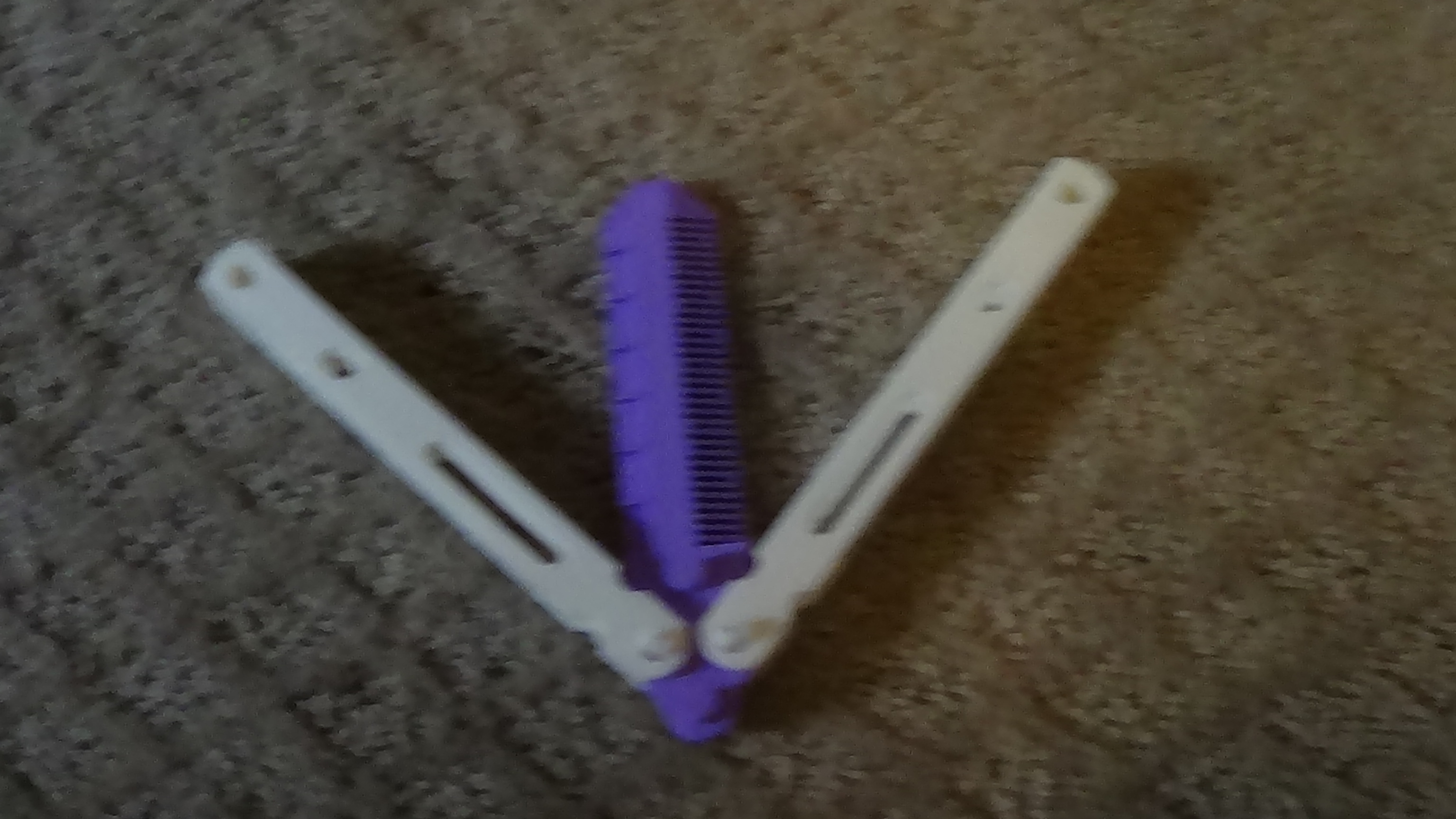 comb and ruler butterfly knife by Rieyhoughonn lucky | Download free ...