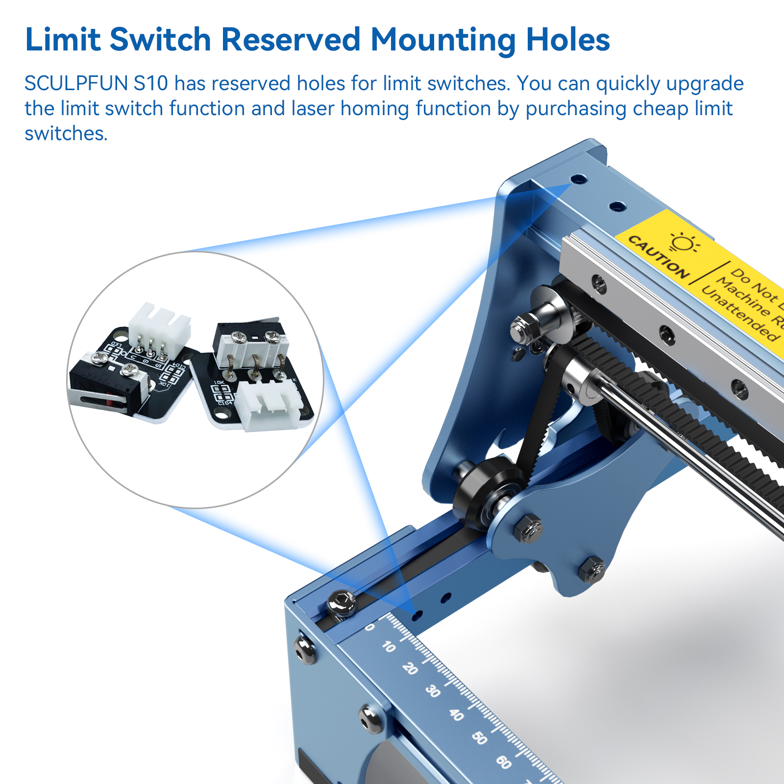 Sculpfun S10 limit switch mount by chito | Download free STL model ...