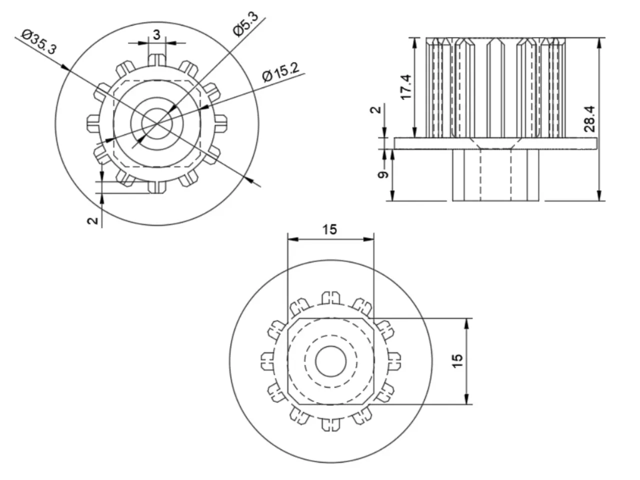 AUGER COUPLING FOR MEAT GRINDER by PIZZA_CAT | Download free STL model ...