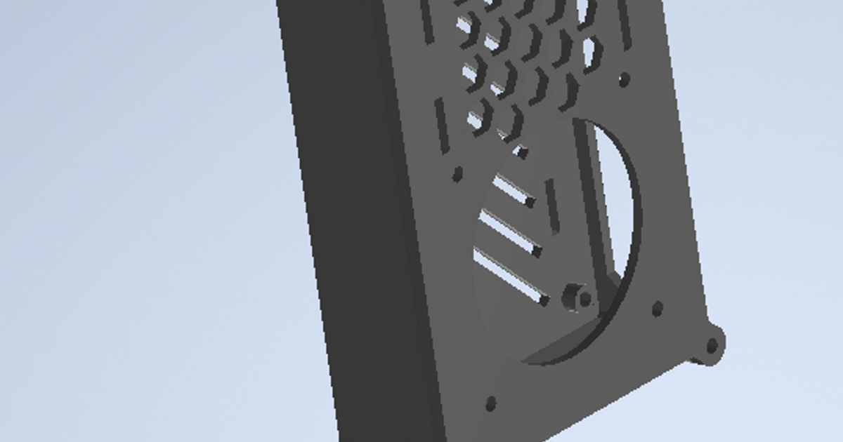 Raspberry Pi case with fan by I_would_rather_be_printing | Download ...