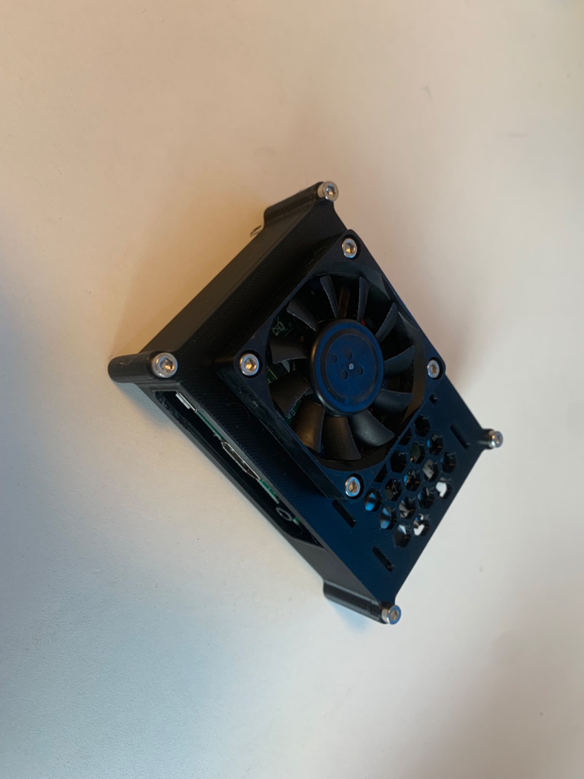 Raspberry Pi case with fan by I_would_rather_be_printing | Download ...