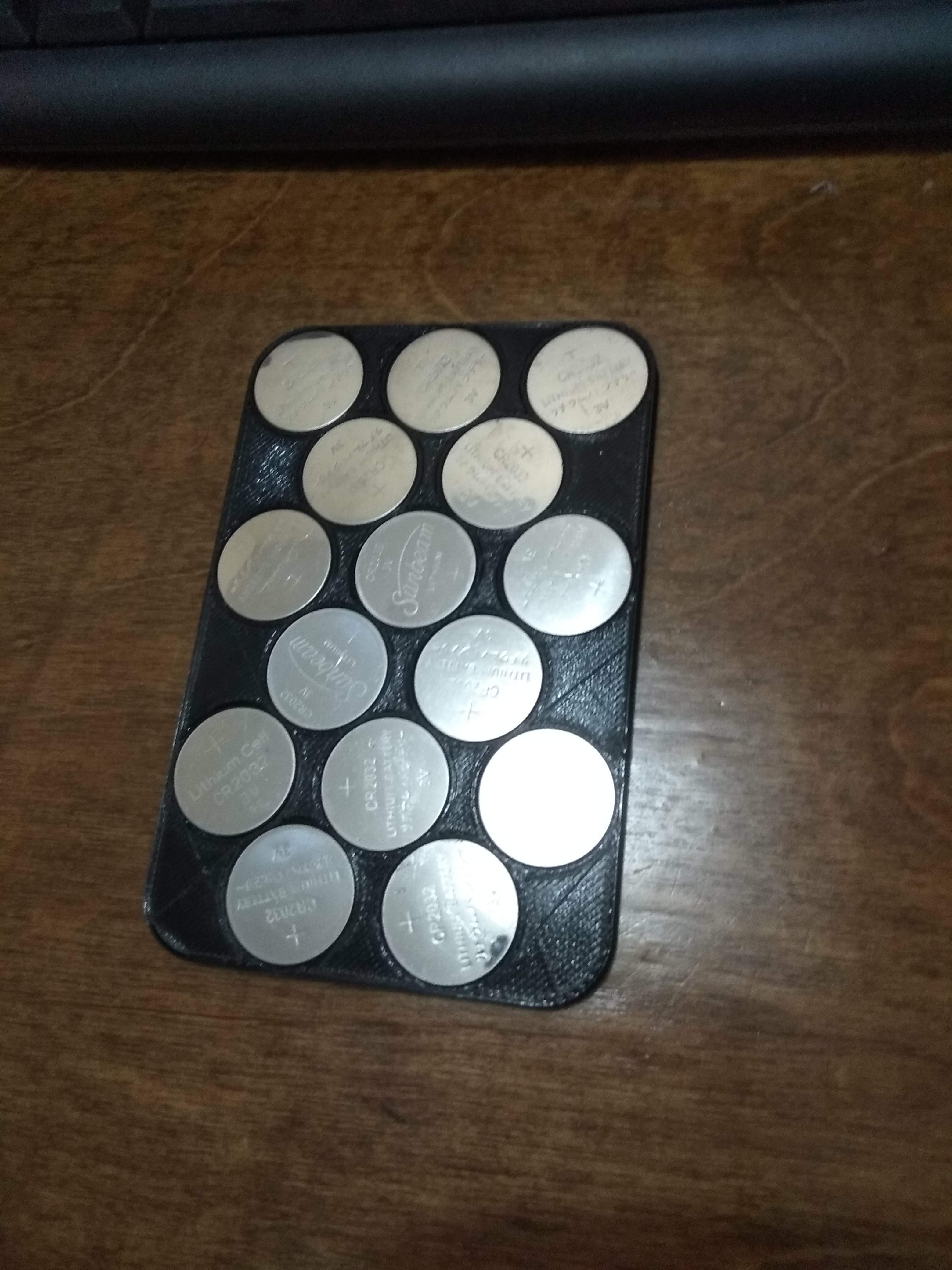 CR2032 Storage tray by Andrew Rousseau | Download free STL model ...