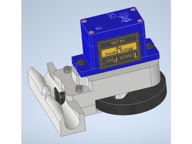 pinch valve powered by servo by MSTVS | Download free STL model ...