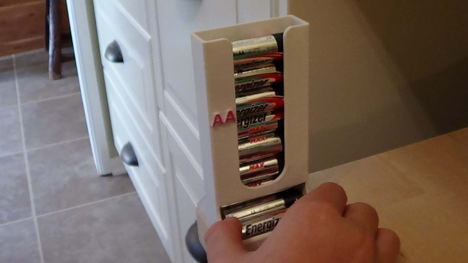 AA Battery Tower by Rieyhoughonn lucky | Download free STL model ...