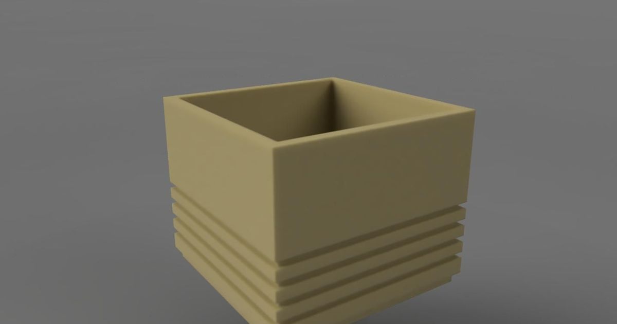 Square Planter by maleckii | Download free STL model | Printables.com