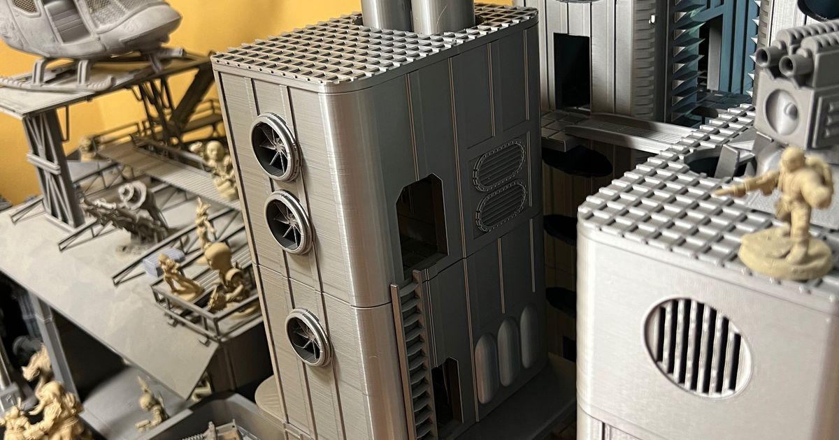 Space Port Power Station Burn Unit Module by RobertusMaximus | Download ...