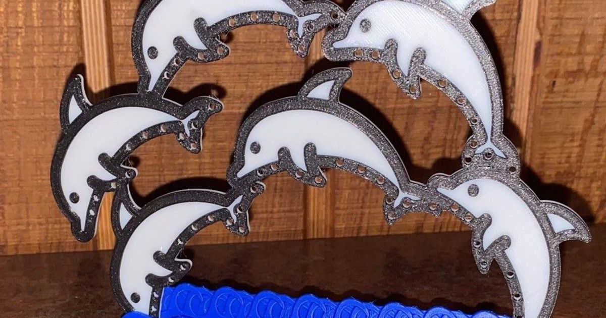 Jewelry Holder Dolphins by Tnever | Download free STL model ...