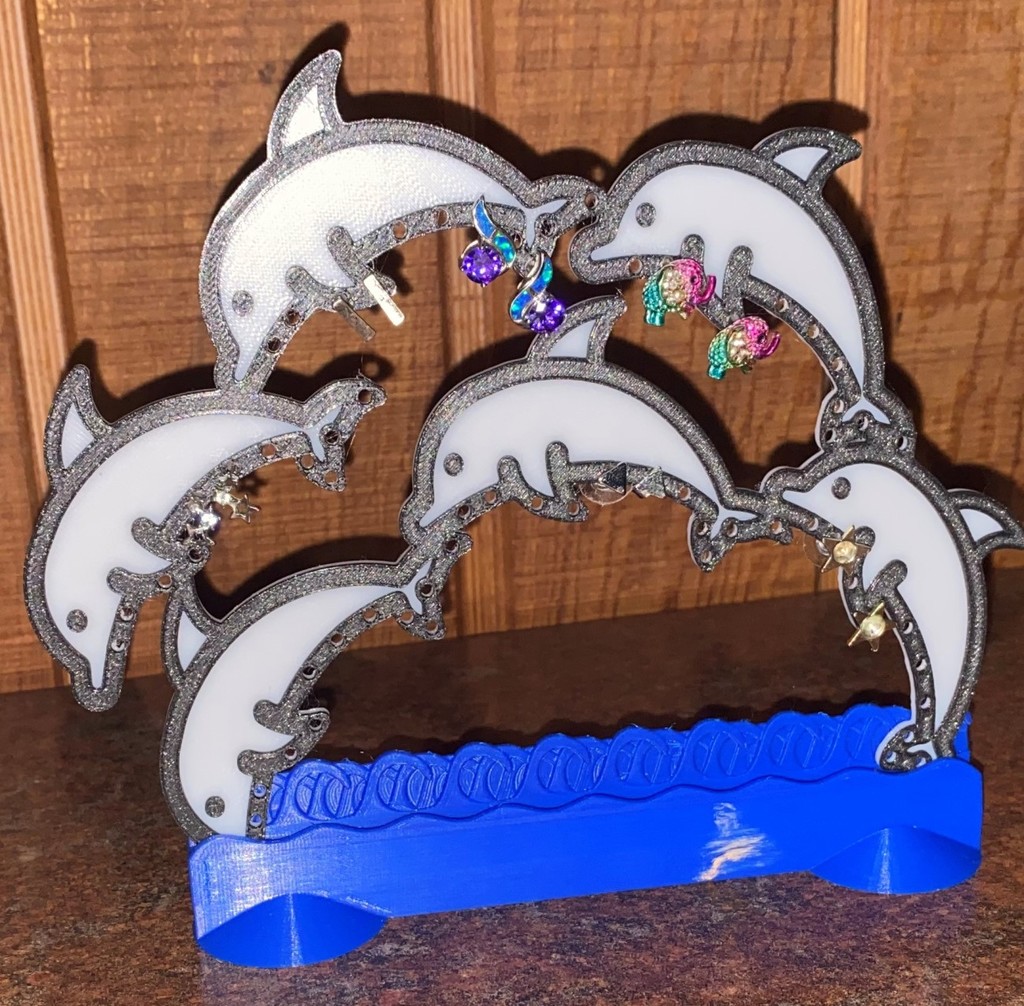 Jewelry Holder Dolphins by Tnever | Download free STL model ...