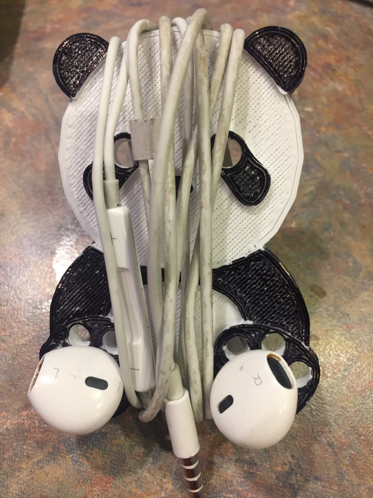 Panda Bear Earbud wrapper by Tnever | Download free STL model ...