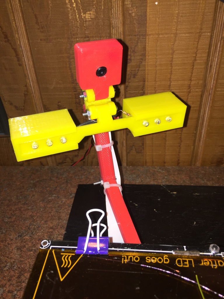 LED Light Bar for Raspberry Pi Camera Mount on Prusa i3 by Tnever ...
