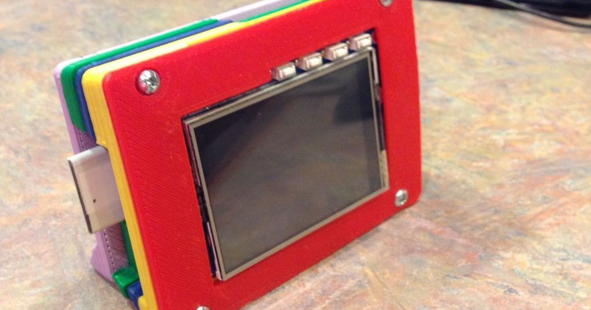 Raspberry Pi Multilayer Case with PiTFT screen by Tnever | Download ... Raspberry Pi Multilayer Case with PiTFT screen by Tnever | Download ...