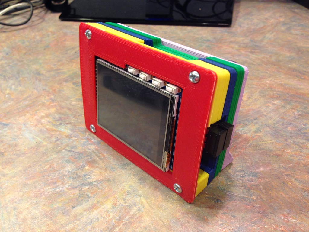 Raspberry Pi Multilayer Case with PiTFT screen by Tnever | Download ... Raspberry Pi Multilayer Case with PiTFT screen by Tnever | Download ...