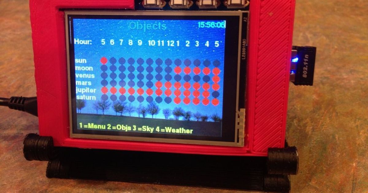 Stand for Raspberry Pi with Adafruit PiTFT by Tnever | Download free STL model | Printables.com