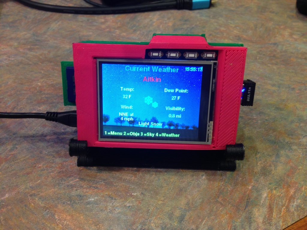 Stand for Raspberry Pi with Adafruit PiTFT by Tnever | Download free STL model | Printables.com