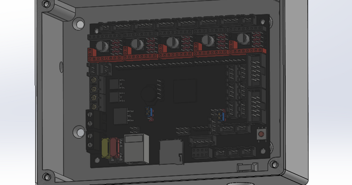 MPCNC Control Board Enclosure for SKR V1.4 Turbo by bshin100 | Download ...