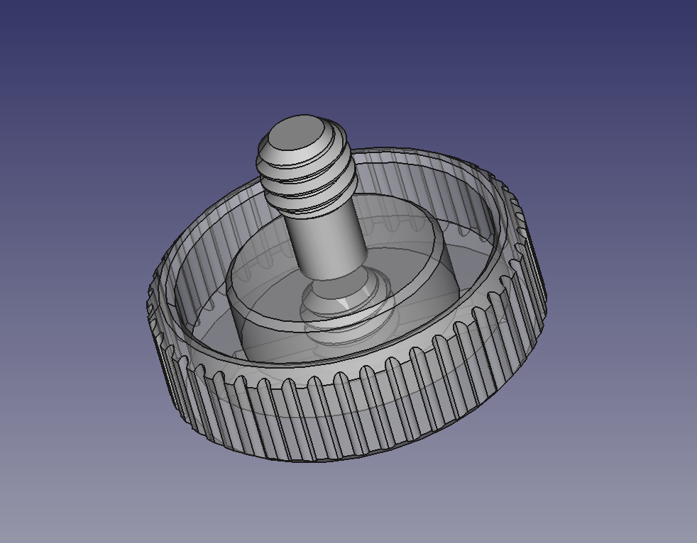 1/4"-20 nut (screw) for photo camera mount by Pedja | Download free STL ...