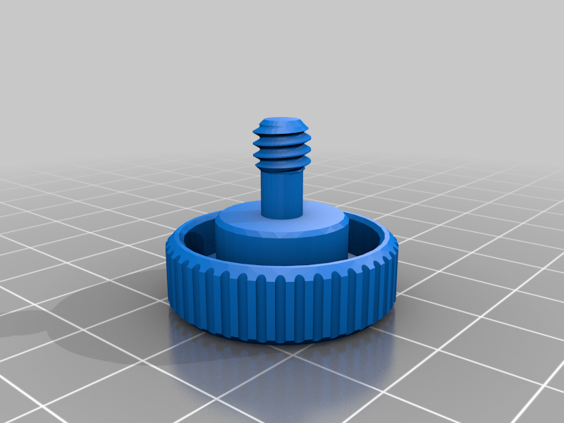 1/4"-20 nut (screw) for photo camera mount by Pedja | Download free STL ...