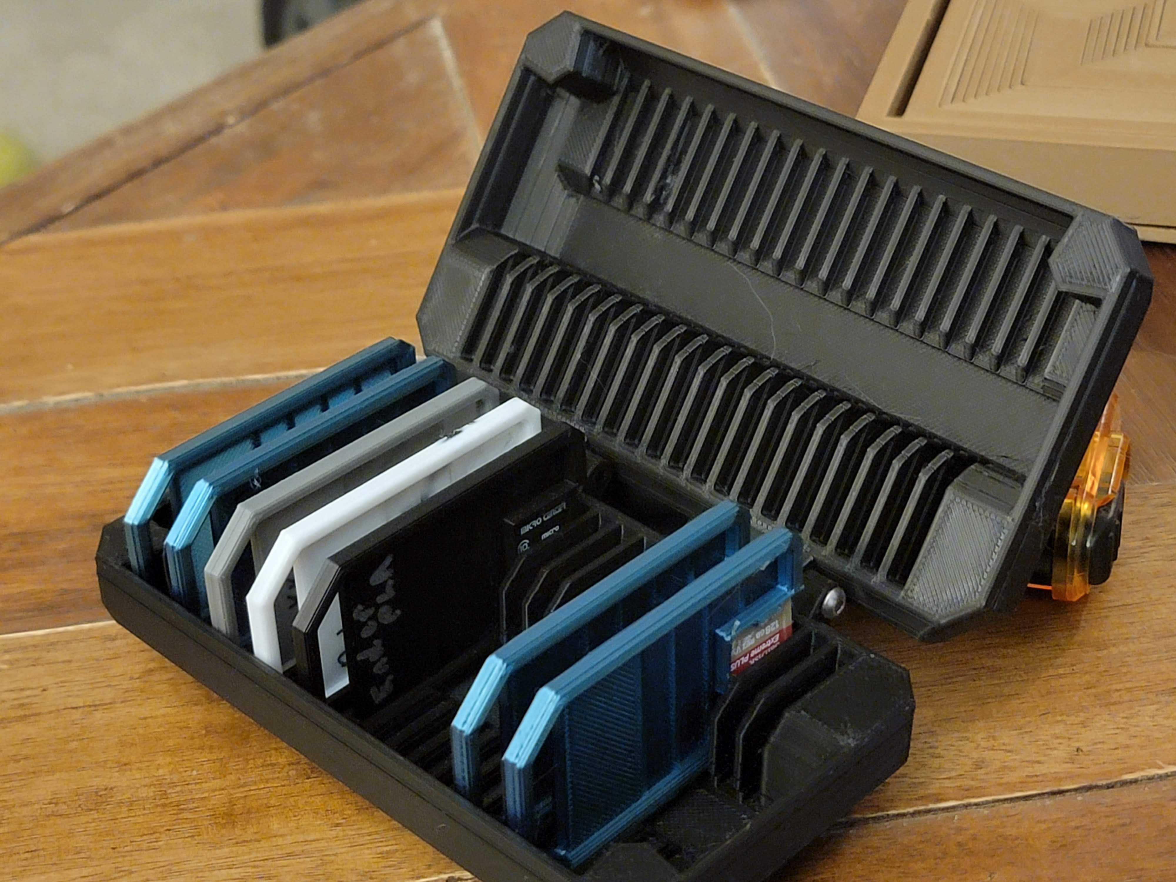 Shorter Filament Sample Box | Color Swatch/Micro SD holder | Remix by ...