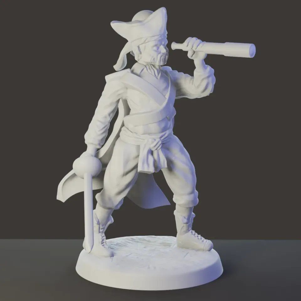 Pirate Captain by Mundi Miniatures | Download free STL model ...
