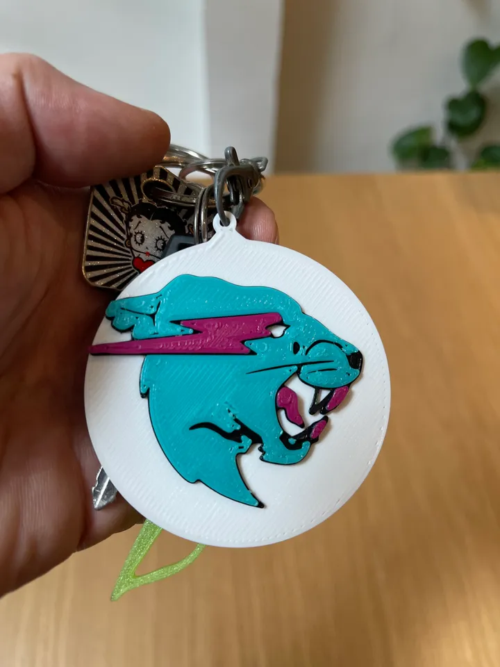 MR Beast keychain logo by Agronov | Download free STL model ...