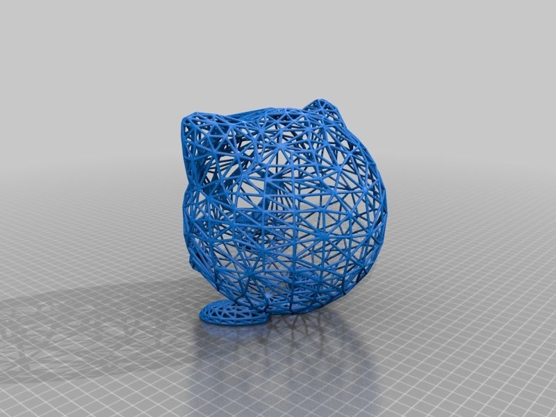 Wireframe Jigglypuff Pokemon, Wireypuff by Kahnindustries | Download ...