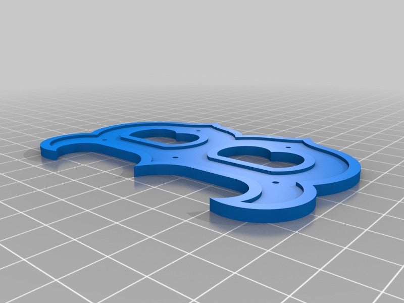 Red Sox two part logo by Kahnindustries | Download free STL model ...
