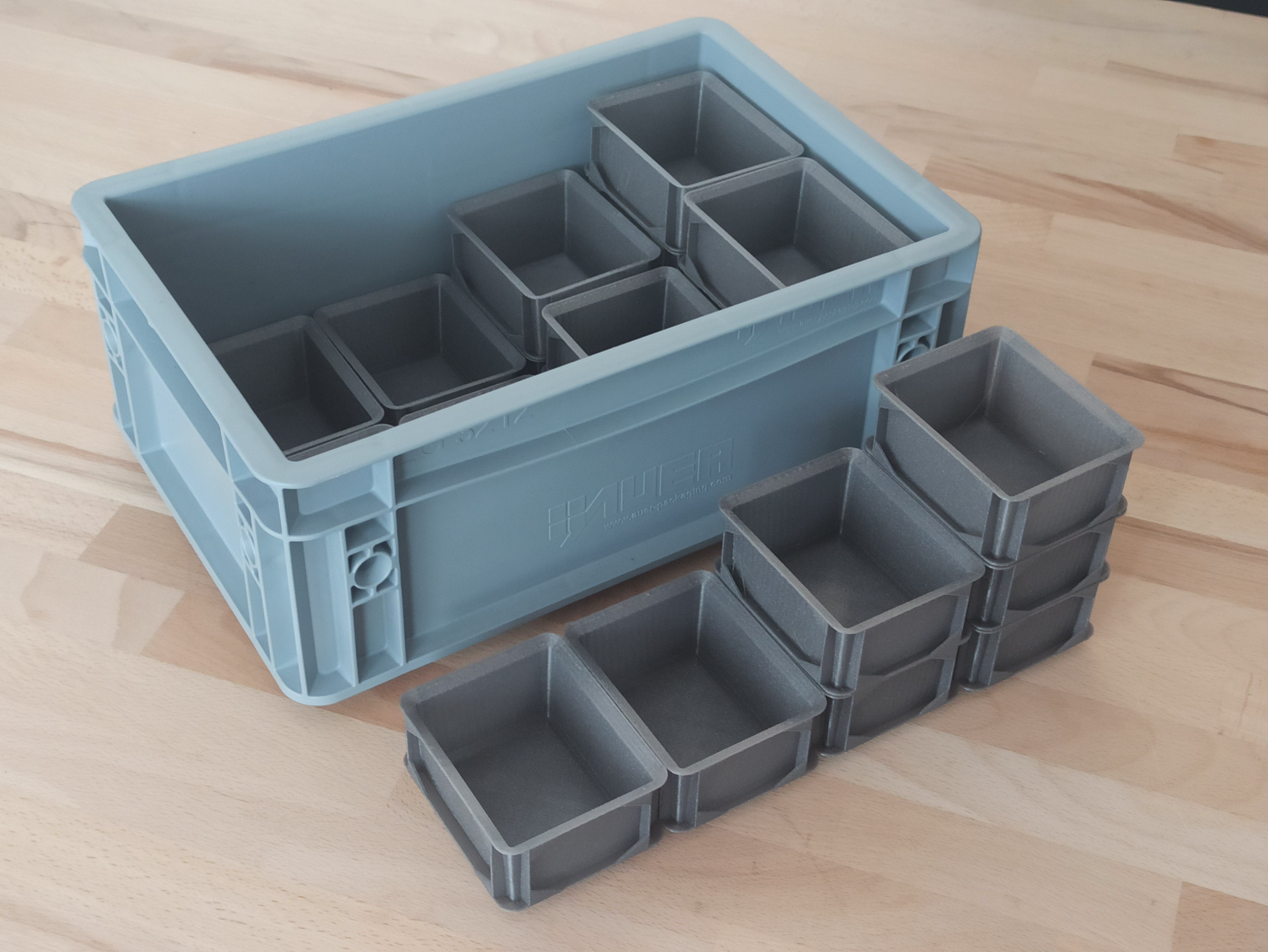 Stackable Mini-Euroboxes by LBR Engineering | Download free STL model ...