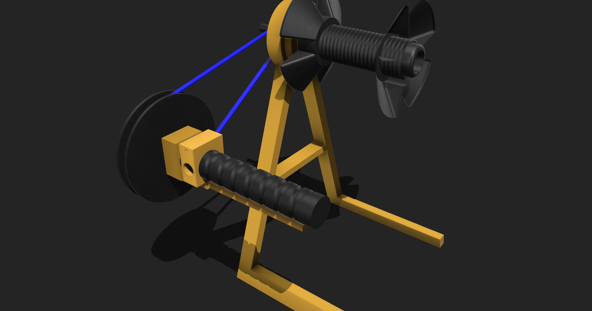 Spool Winder w. SR screw (1.75mm filament) od autora Bruncione ...