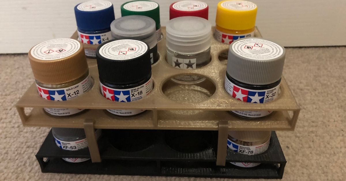 Tamiya Colour Stacking paint tray by Kahnindustries | Download free STL ...