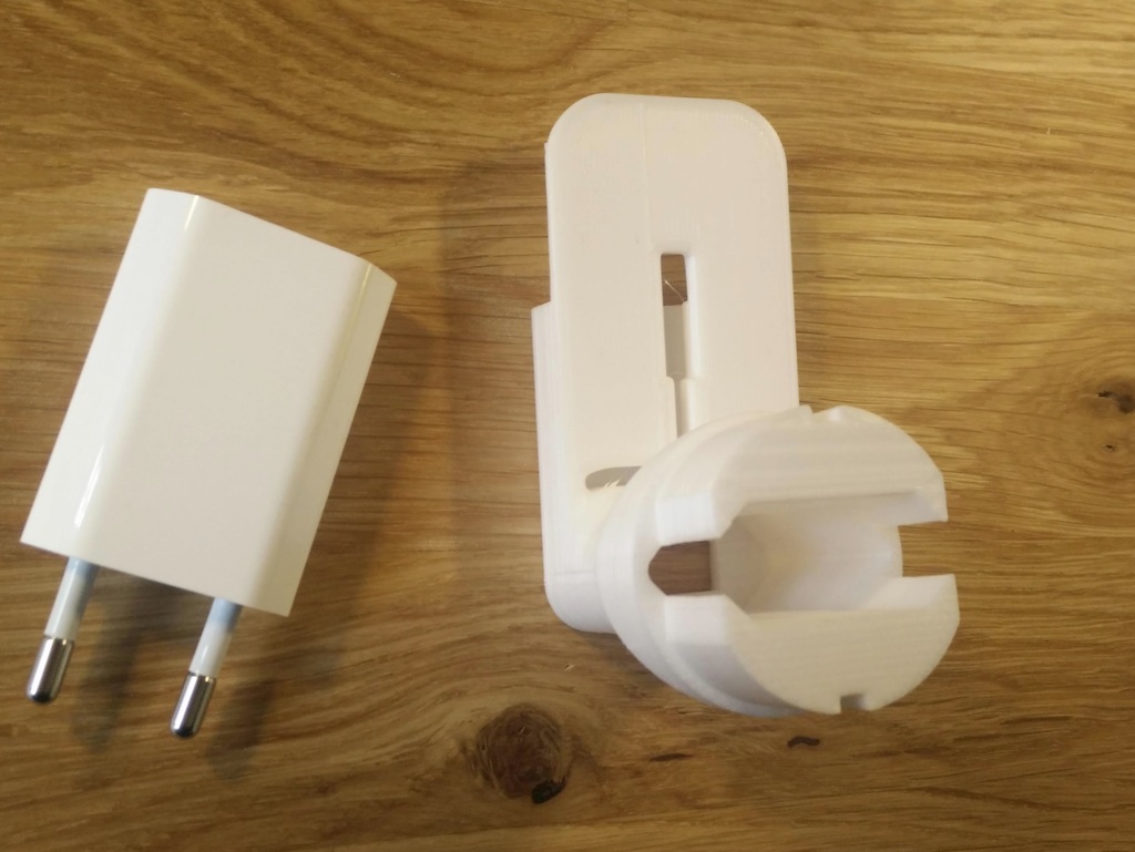 iPhone Wall Charge Dock (sleepy) by MagnusT | Download free STL model ...
