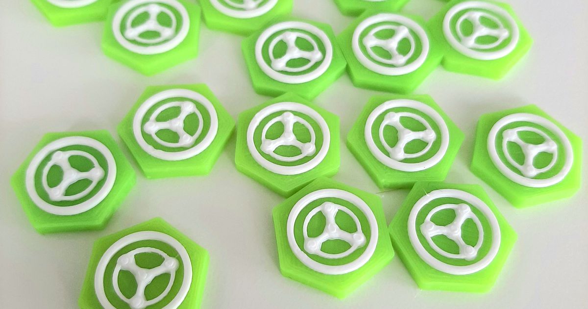 Energy Core Tiles for Anachrony by Boardgamefun | Download free STL ...